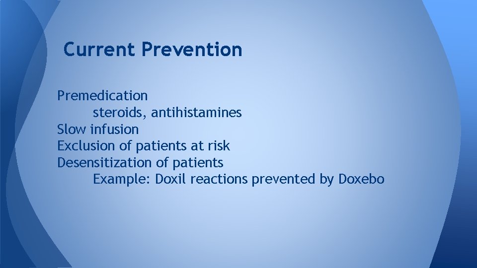 CARPA Diem Reverse immunization with Doxebo turning tolerance