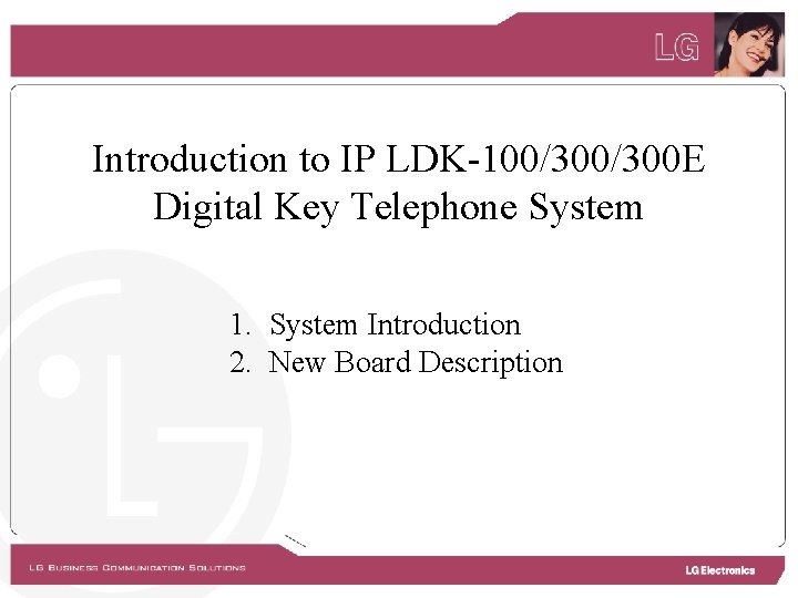 Introduction to IP LDK100300 E Digital Key Telephone
