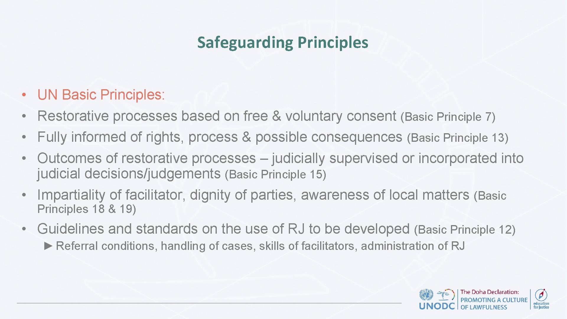 Restorative Justice in the Context of Criminal Law