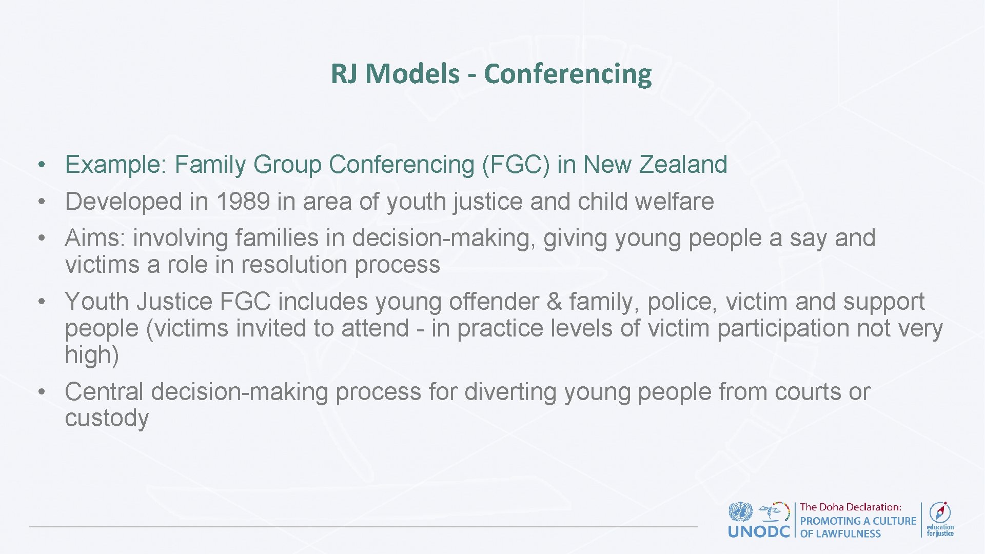 Restorative Justice in the Context of Criminal Law