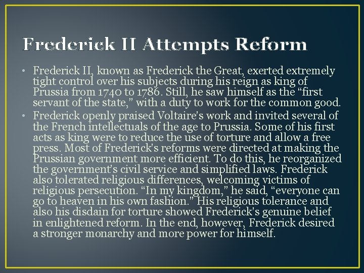 Enlightenment Ideas Spread Objectives Identify the roles that