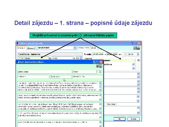 Informan systm Patricie pro Cestovn kancele Motto I