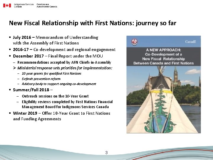 New Fiscal Relationship with First Nations 10 Year