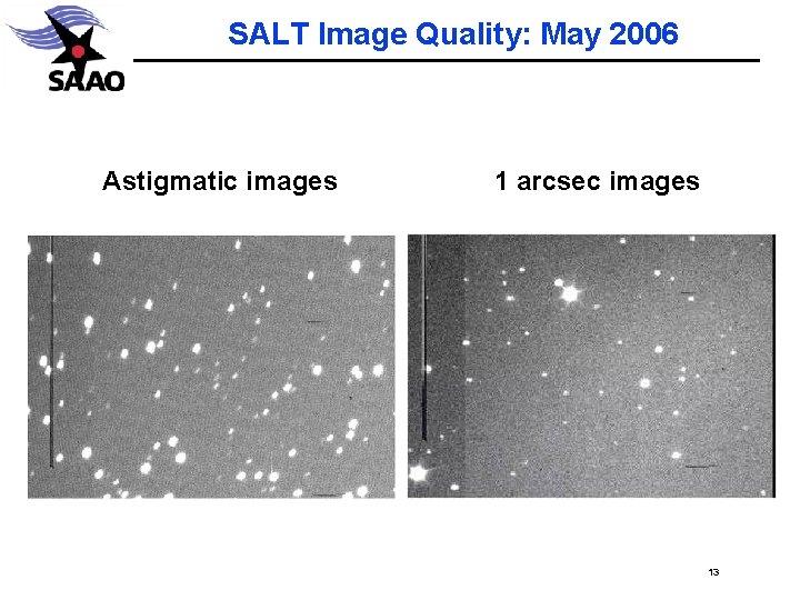 SALT Image Quality May 2006 SALT Science Working