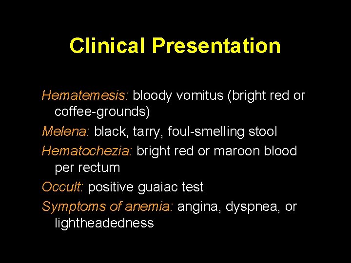 Acute Gastrointestinal Bleeding Rajeev Jain M D GI
