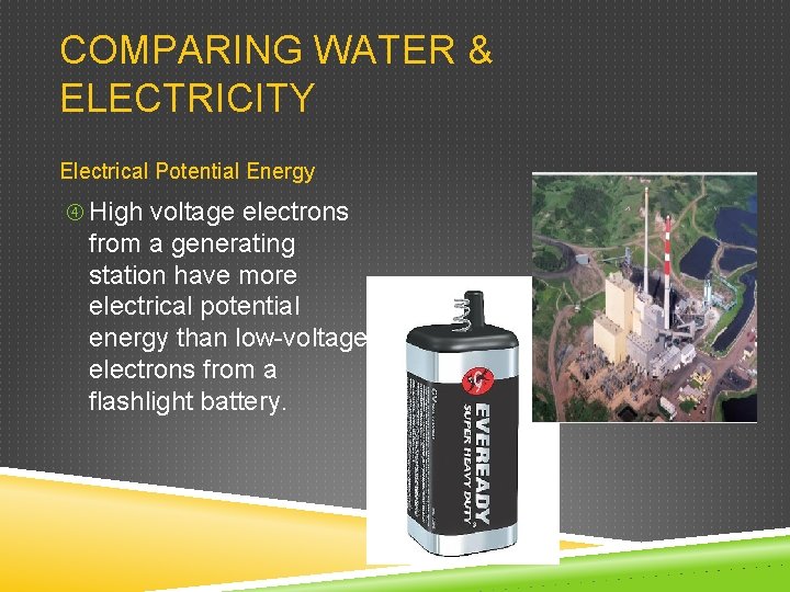 MODELLING MEASURING ELECTRICITY TERMS TO DESCRIBE ELECTRICAL CURRENT