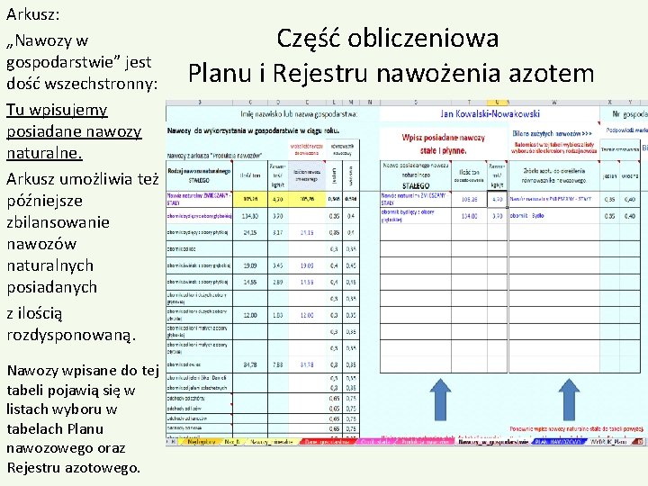 Plan nawozowy i Rejestr nawoenia azotem Marzec 2019