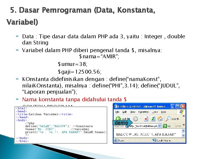 BAB I Dasar PHP Mempelajari Apa itu PHP