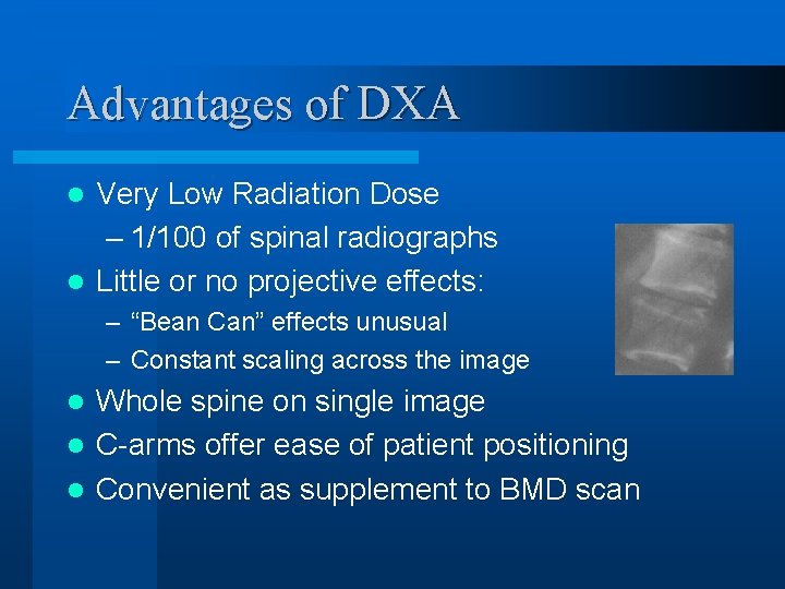 Vertebral shape automatic measurement by DXA using overlapping