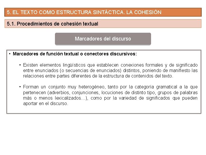 UNIDADES 2 Y 3 EL TEXTO Y SUS