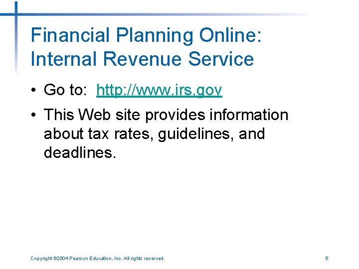 Chapter 4 Using Tax Concepts for Planning Copyright