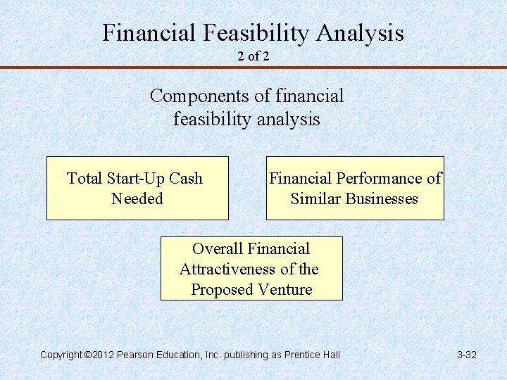 Chapter 3 Feasibility Analysis Bruce R Barringer R