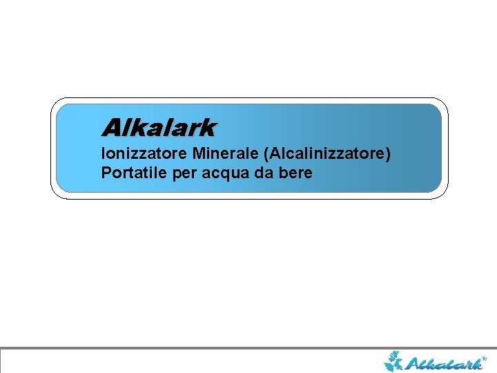 Alkalark Ionizzatore Minerale Alcalinizzatore Portatile per acqua da