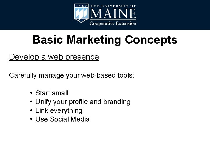 Intro to Online Marketing Basic Marketing Concepts What