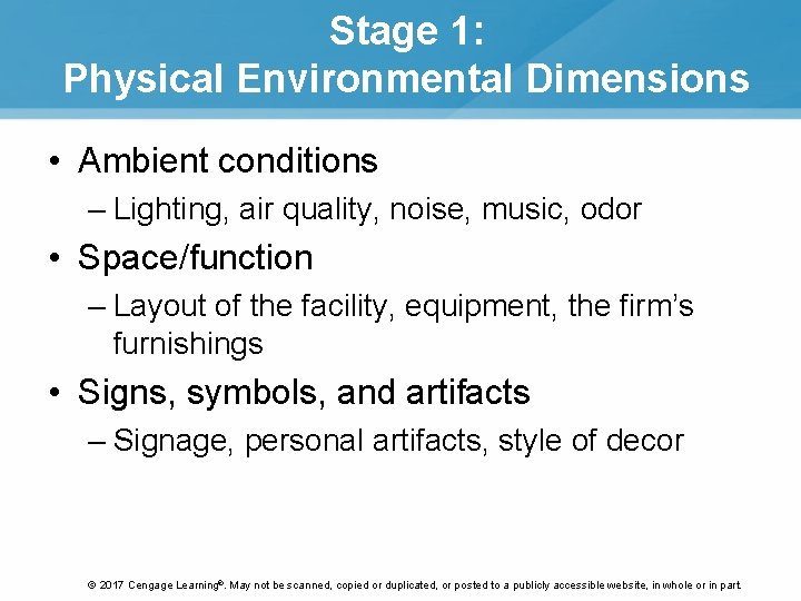 Chapter 8 Managing the Firms Physical Evidence Chapter