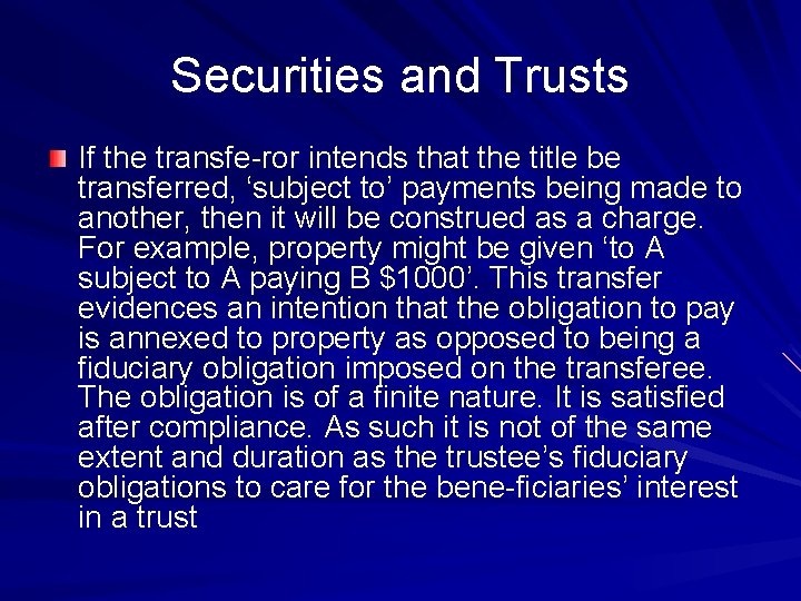 Introduction to Trusts Associate Professor Cameron Stewart Defintion
