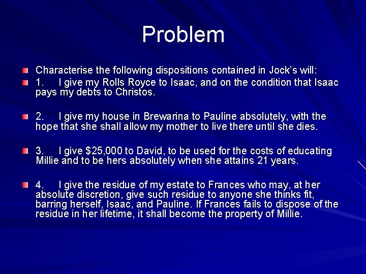 Introduction to Trusts Associate Professor Cameron Stewart Defintion