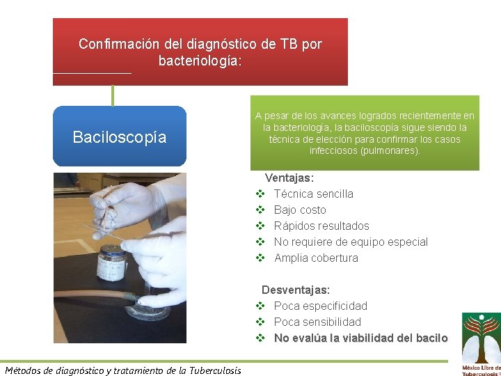Mtodos de diagnstico y tratamiento de la Tuberculosis