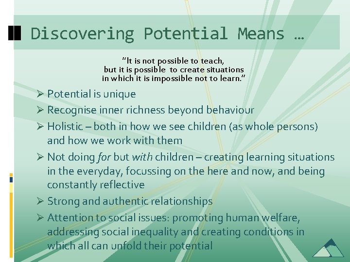 Cardiff 090915 SOCIAL PEDAGOGY An underpinning theoretical framework