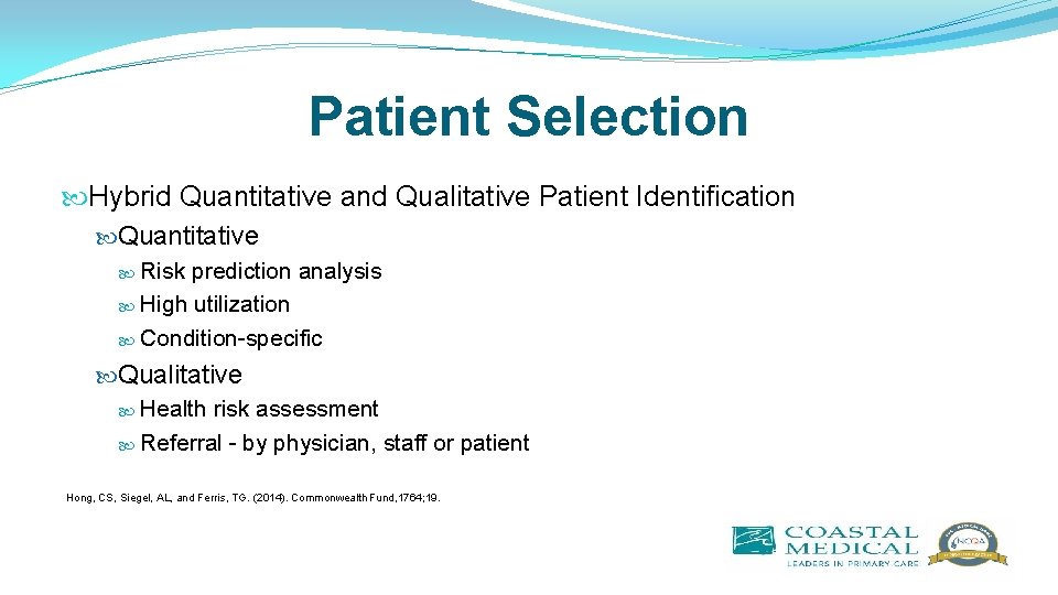 Pediatric High Risk Patient Identification Ed Mc Gookin