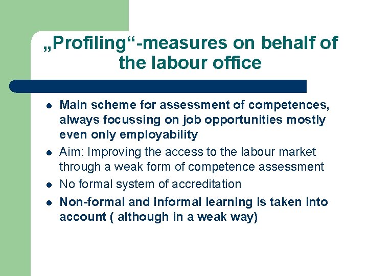 Accreditation of nonformal and informal learning in Germany