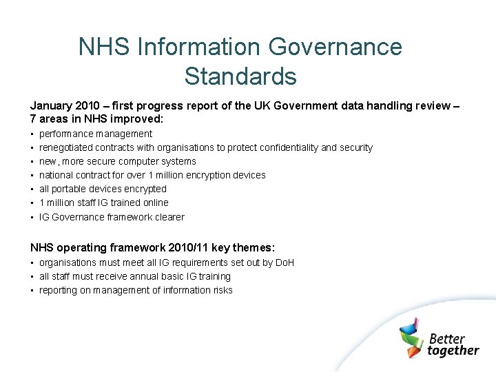 Information Governance A refresher for all staff who