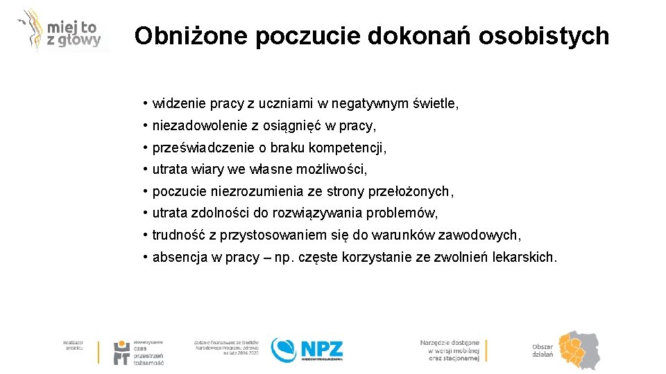 Wypalenie zawodowe Prezentacja dla nauczycieli Podstawowe definicje ...