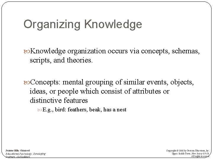 Knowledge Construction Chapter Seven Educational Psychology Developing ...