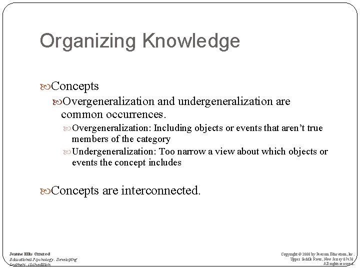 Knowledge Construction Chapter Seven Educational Psychology Developing ...