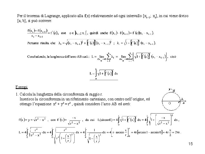 APPLICAZIONI DELL INTEGRALE DEFINITO 1 Calcolo di aree