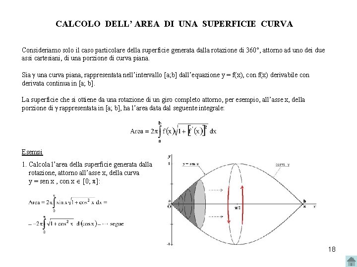 APPLICAZIONI DELL INTEGRALE DEFINITO 1 Calcolo di aree
