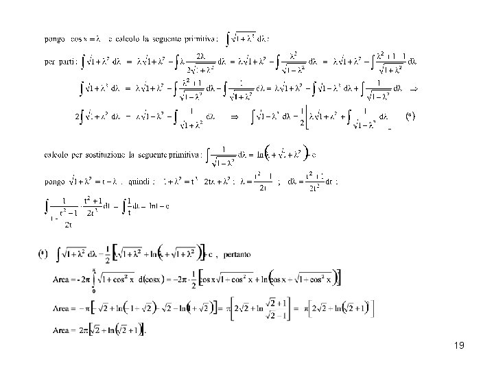 APPLICAZIONI DELL INTEGRALE DEFINITO 1 Calcolo di aree