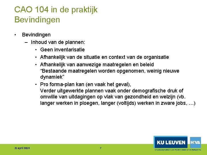 CAO 104 in de praktijk Design Charles Ray