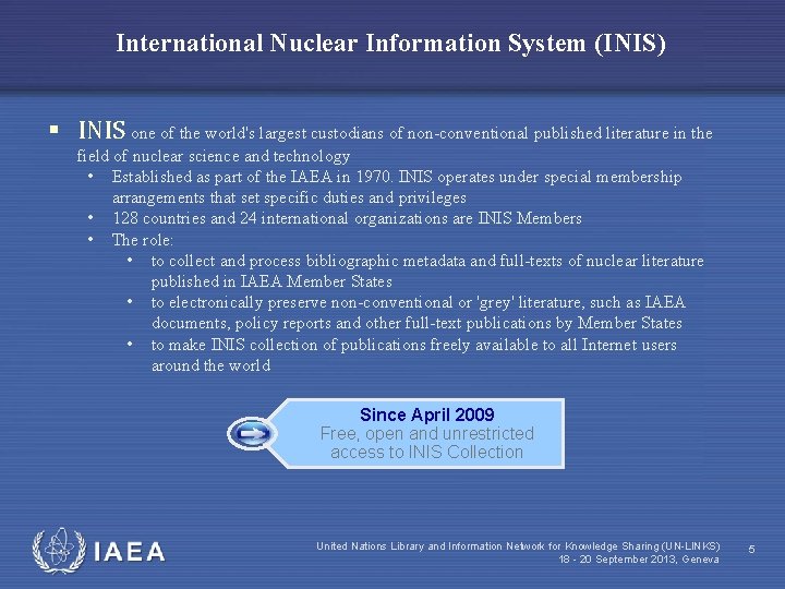 United Nations Library and Information Network for Knowledge