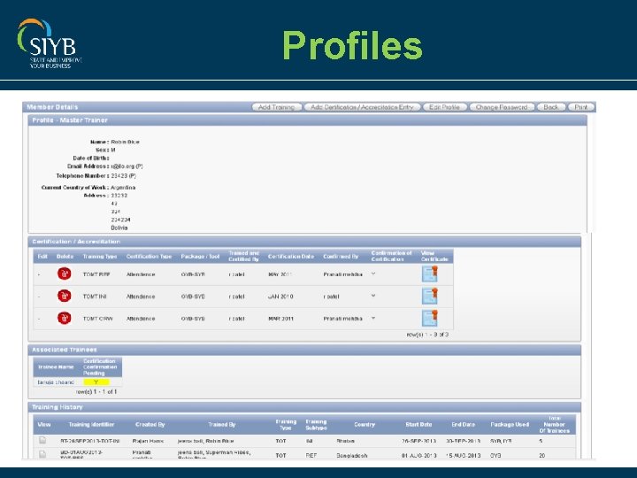 The SIYB Gateway Overview 1 Why do we