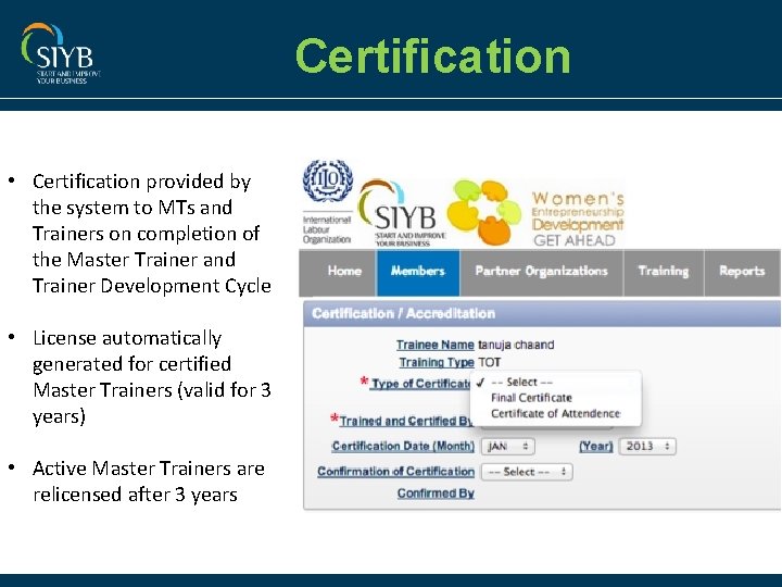 The SIYB Gateway Overview 1 Why do we