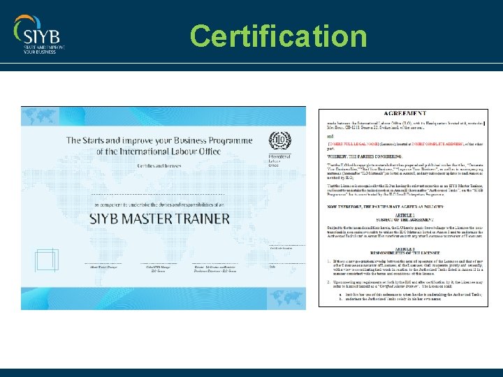 The SIYB Gateway Overview 1 Why do we