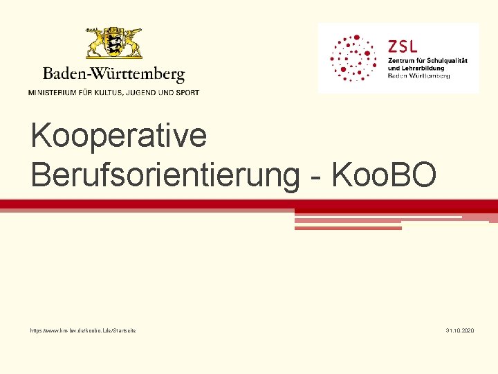 Kooperative Berufsorientierung Koo BO https www kmbw dekoobo