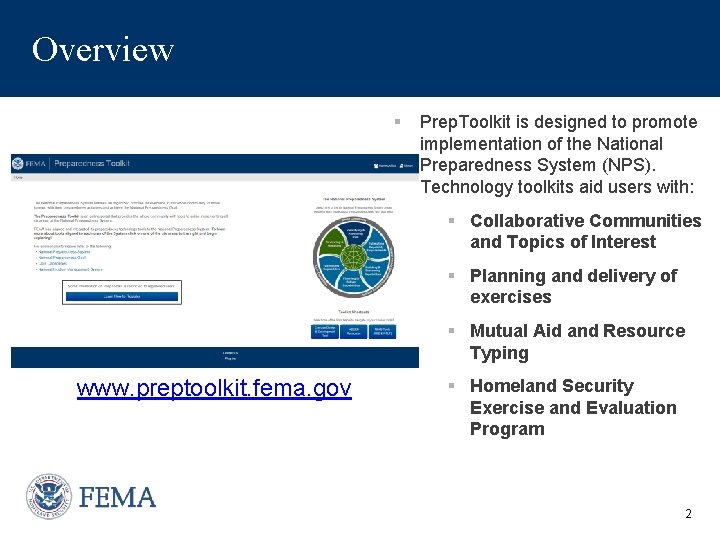 Prep Toolkit Overview Overview Prep Toolkit is designed