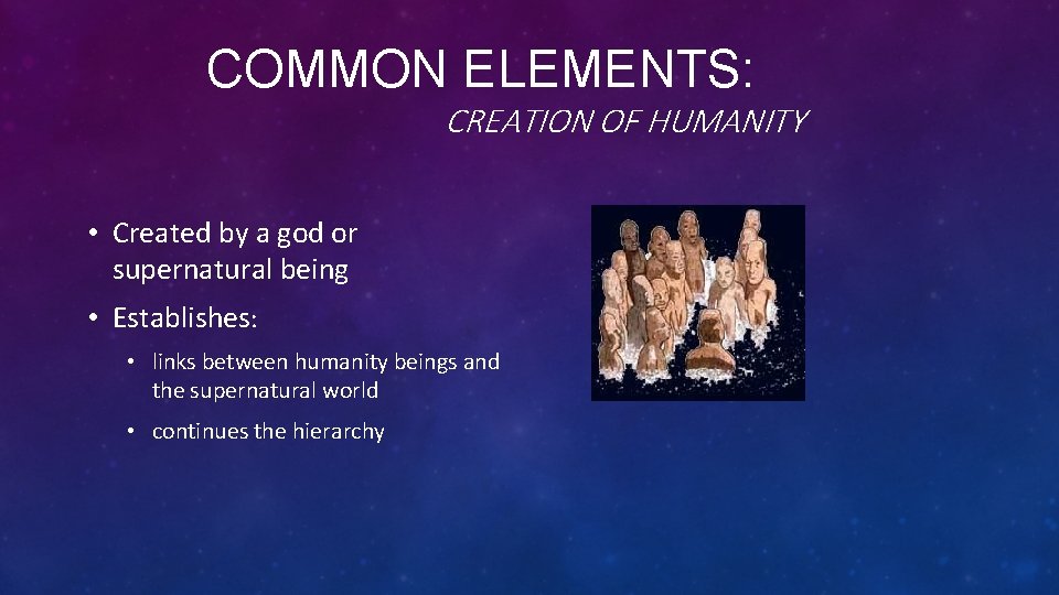 CREATION MYTHS STORIES THAT EXPLAIN LIFE THE UNIVERSE