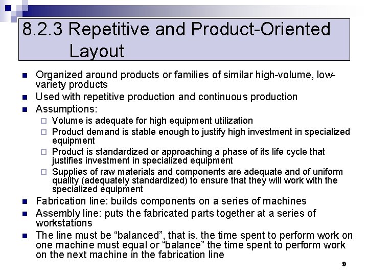 Operations Management I Departamento de Organizacin de Empresas