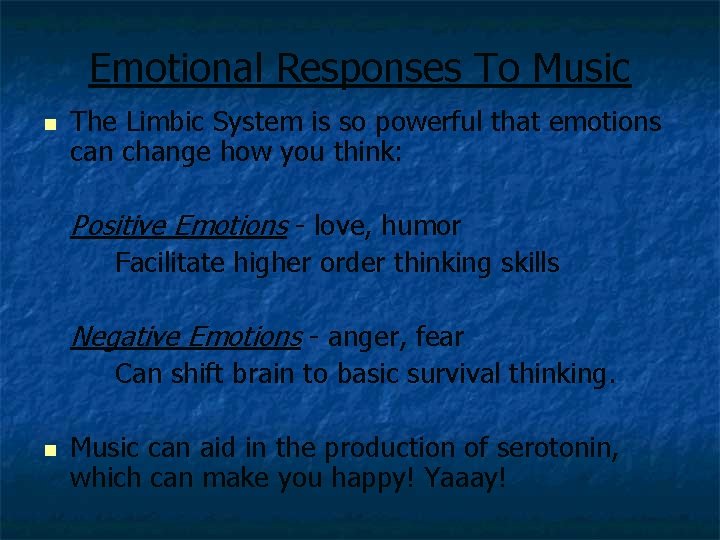 Music Its Effect On The Brain Music is