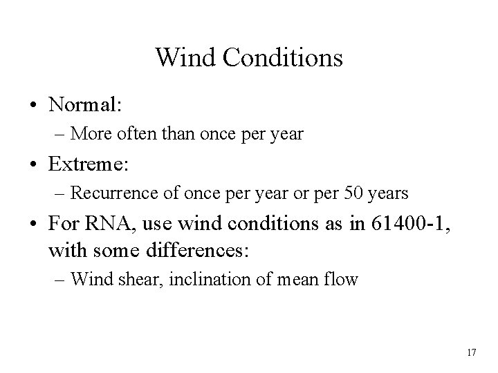 The International Design Standard for Offshore Wind Turbines