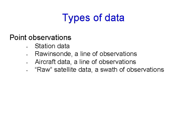 GRIB 1 GRIB 2 and Some other Formats