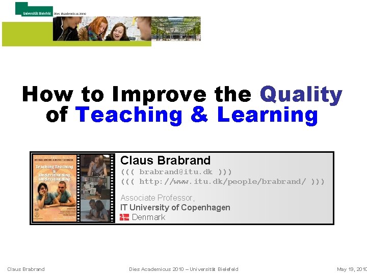 How to Improve the Quality of Teaching Learning