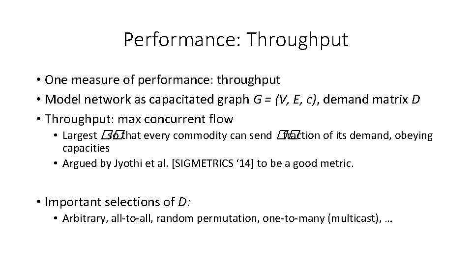 Expanders as Datacenter Topologies Michael Dinitz Michael Schapira