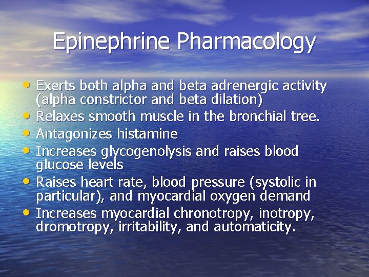 Epinephrine Administration by the EMT Pilot Project for