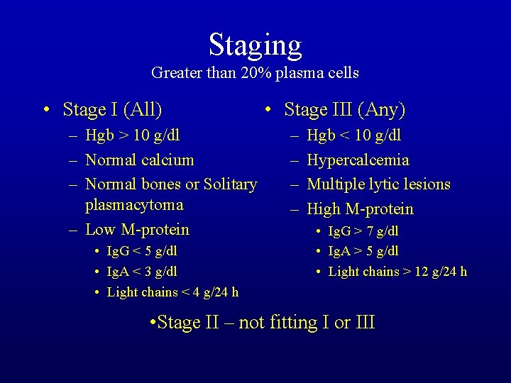 Diagnosis and Treatment of Multiple Myeloma Mark B