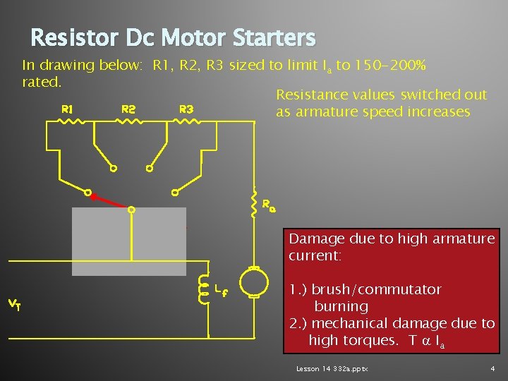 Lesson 14 Starting Dc Motors ET 332 a