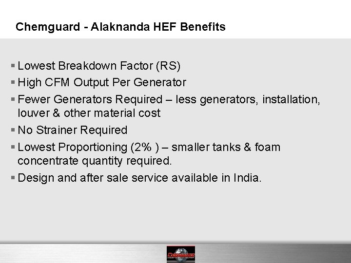 HIGH EXPANSION FOAM SYSTEM What is a HiEx